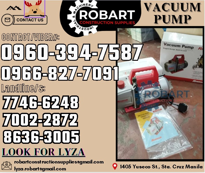 Robinair Vacuum Pump 1/2 Hp 220v, Commercial & Industrial, Construction ...
