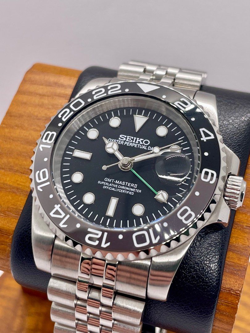 [READYSTOCK] Seiko Custom Mod “GMT Master II Bruce Wayne” 40mm case ...