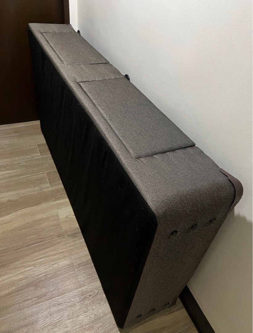 Single Box Bed Frame with drawers, Furniture & Home Living, Furniture ...