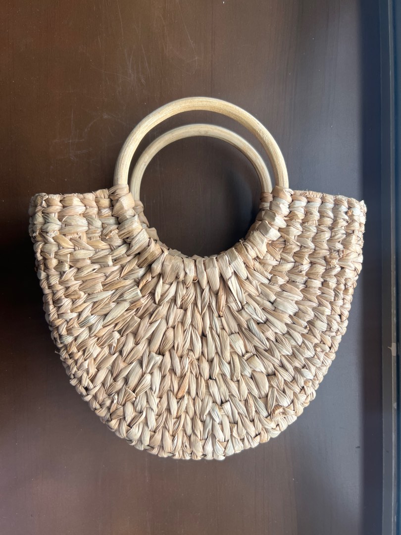 Small Abaca Handbag, Women's Fashion, Bags & Wallets, Purses & Pouches ...