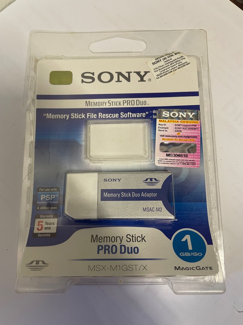Sony Memory Stick Pro Duo 1GB, Mobile Phones & Gadgets, Mobile & Gadget ...