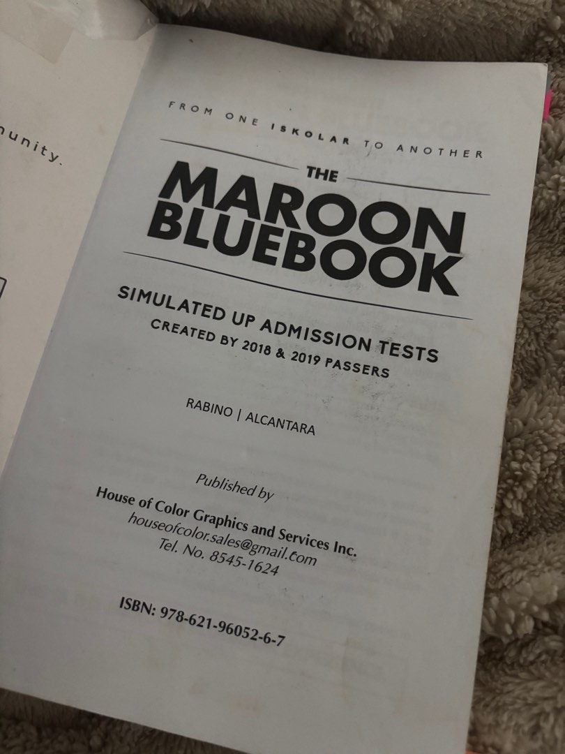The Maroon Bluebook, Hobbies & Toys, Books & Magazines, Textbooks on ...
