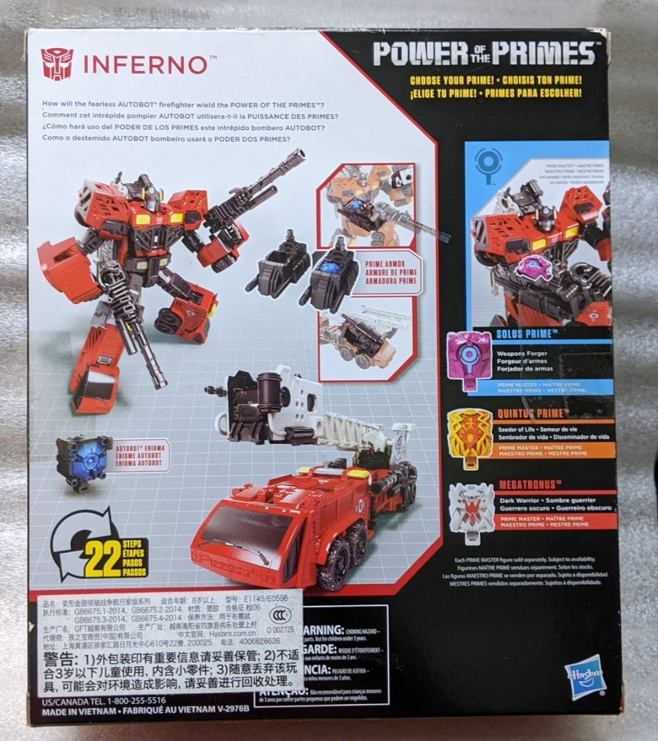 Transformers Inferno, Hobbies & Toys, Toys & Games on Carousell
