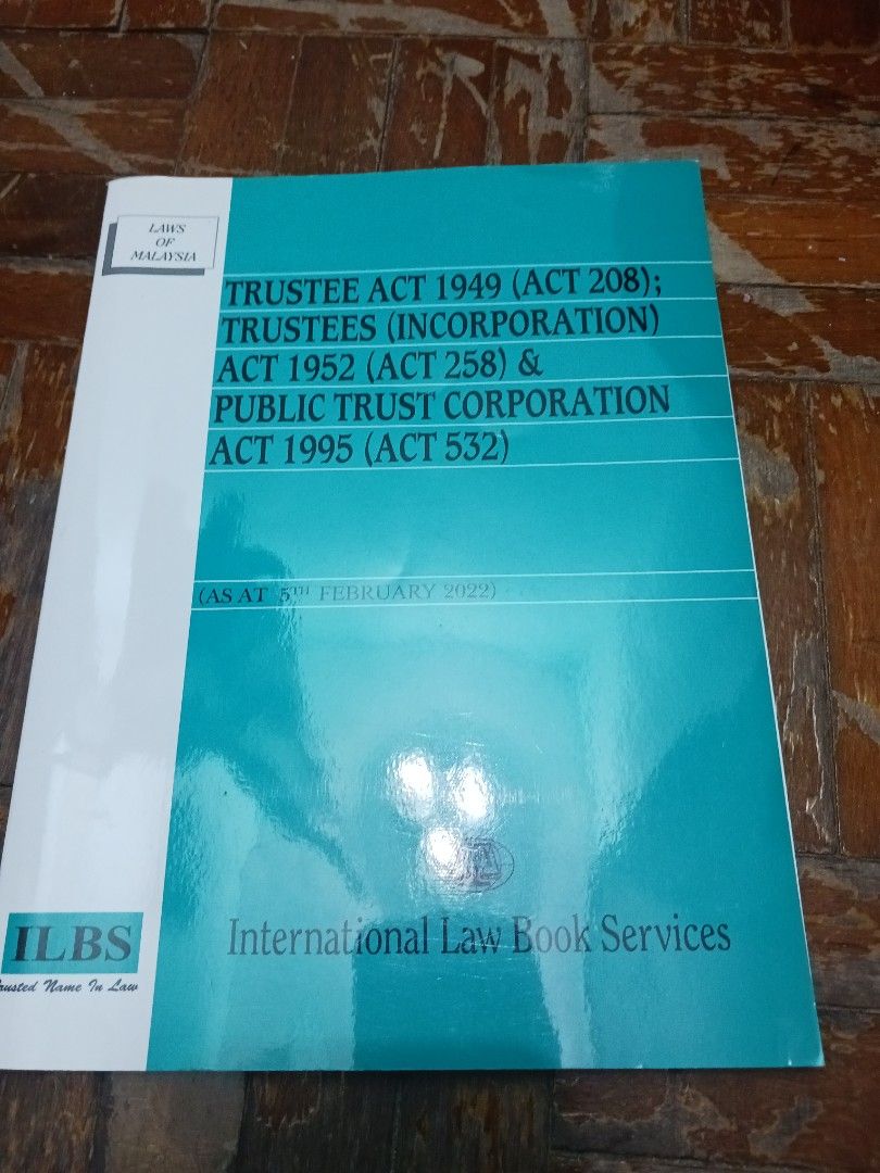 Trustee Act 1949, Trustees Act 1952, Public Trust Corporation Act 1995, Hobbies & Toys, Books ...
