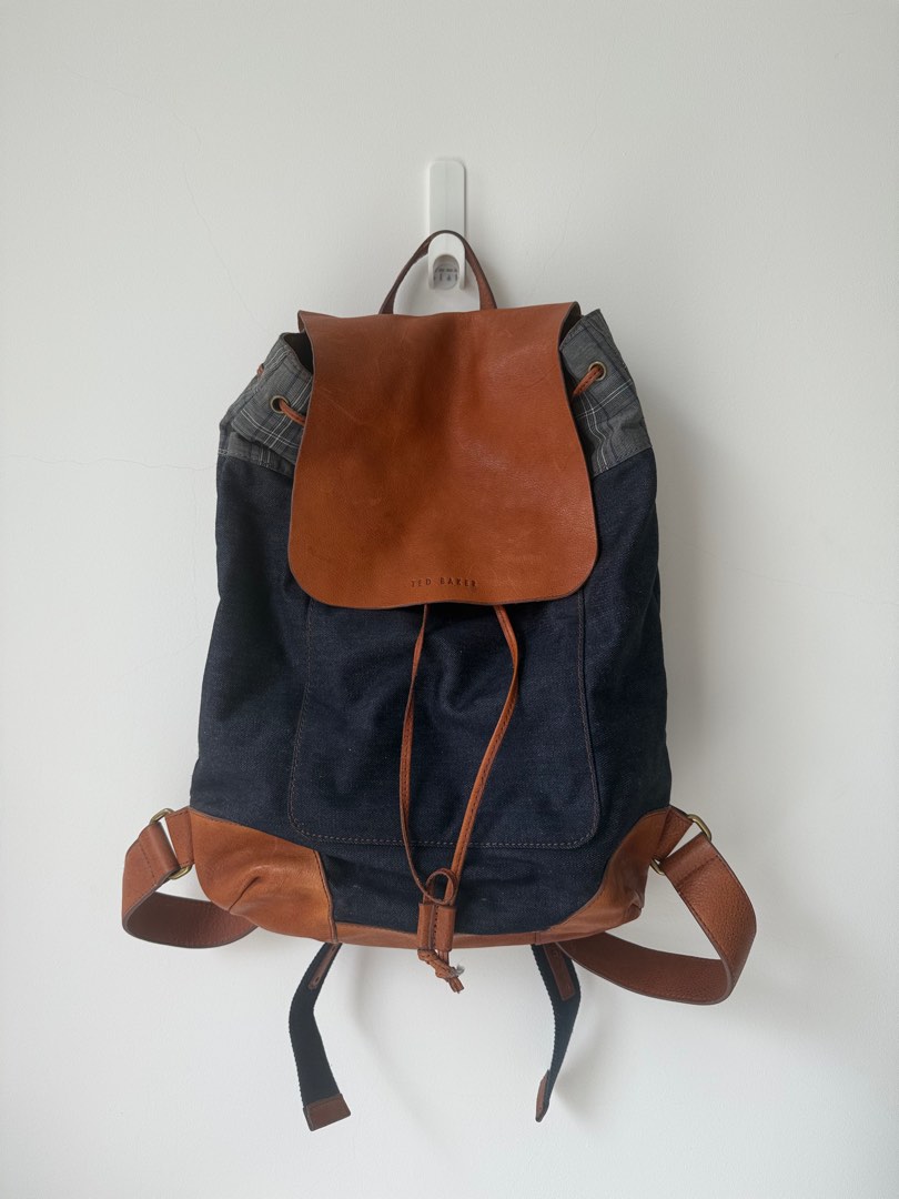 Vintage Ted Baker Leather Backpack, Men's Fashion, Bags, Backpacks on ...