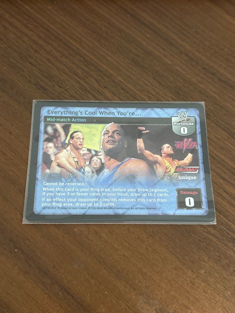 WWF/ WWE RAW DEAL - Everything’s Cool When You’re…, Hobbies & Toys ...