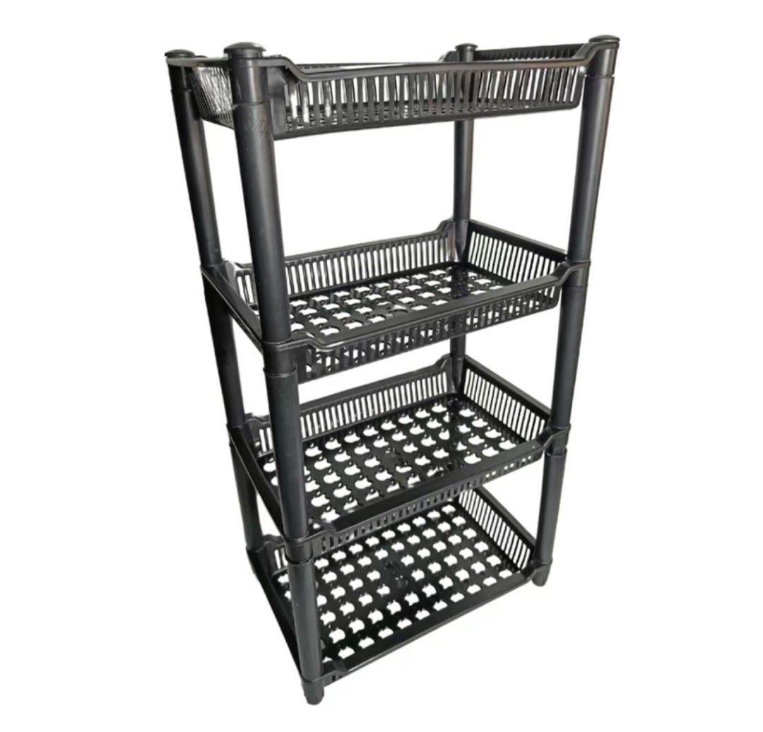 4 Layer Plastic Rack, Furniture & Home Living, Furniture, Shelves ...
