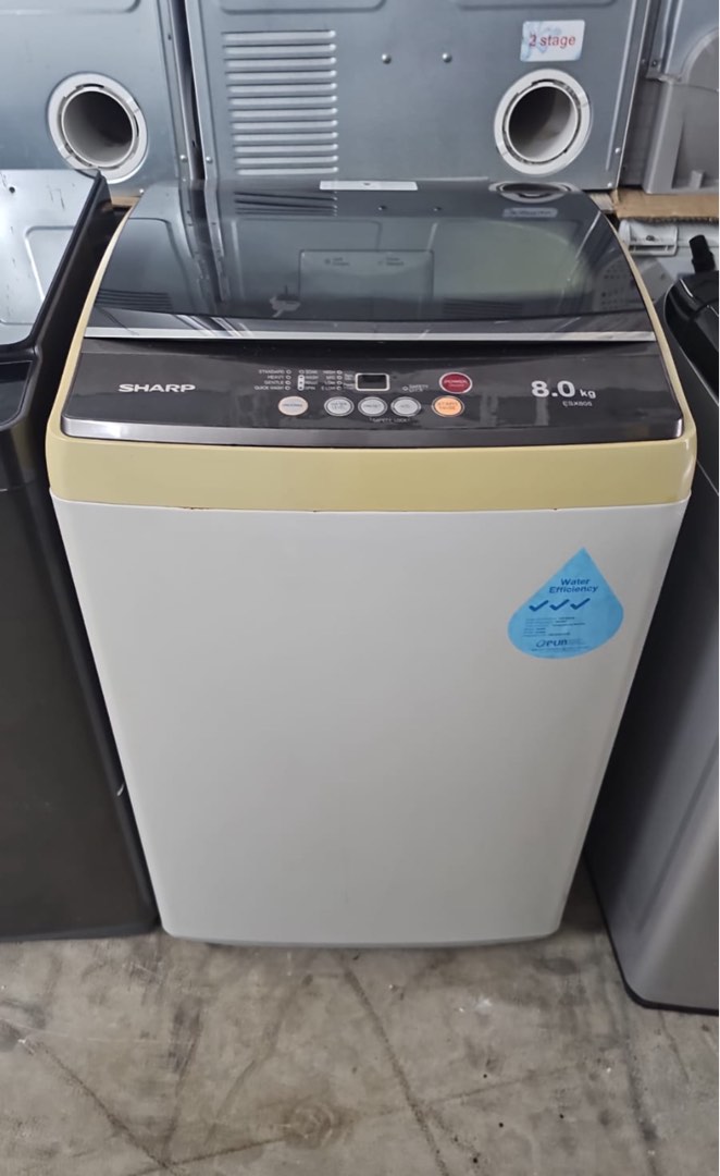 Sharp 8kg Topload Washer ESX805 Full Auto Washing Machine Second Hand ...