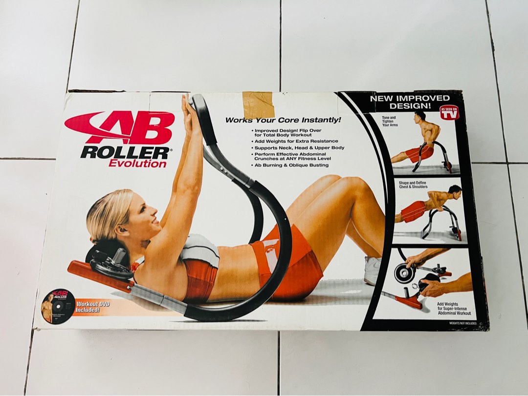 Abdominal Roller/ Senaman Perut, Sports Equipment, Exercise & Fitness ...