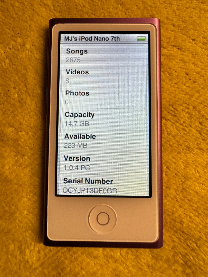 APPLE IPOD NANO 7TH GEN 16GB PINK, Audio, Portable Music Players on Carousell