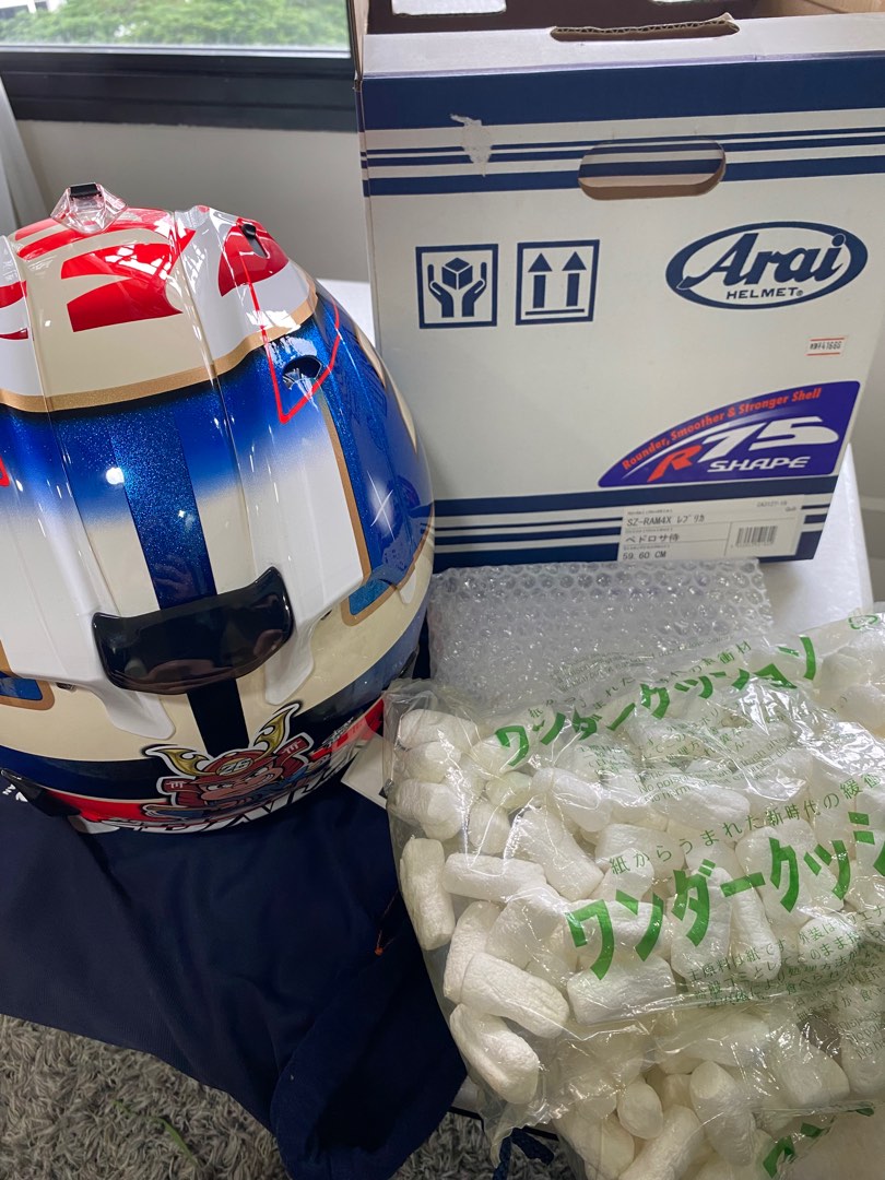 Arai Ram4X Dani Pedrosa, Motorcycles, Motorcycle Apparel on Carousell