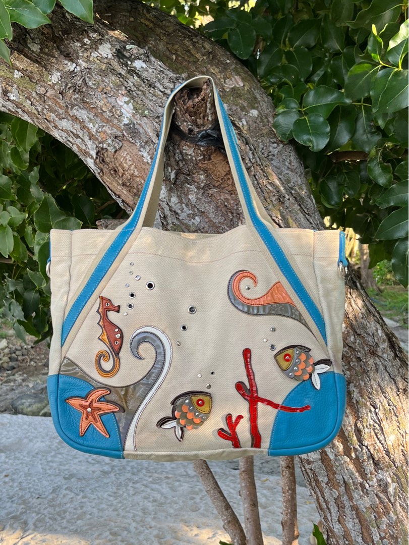 Authentic Prada Sea Life Tote Bag, Luxury, Bags & Wallets on Carousell