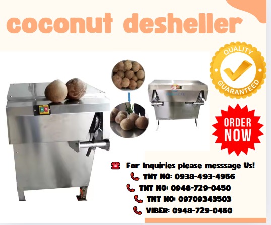 Automatic Coconut Dehusking Machine for Deshell Skin Peeling Model: GS-2 Coconut Desheller ...