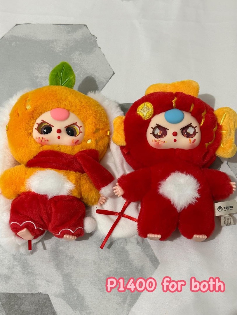 Baby Three CNY series bunny & fish special eyes and angry eyes, Hobbies ...
