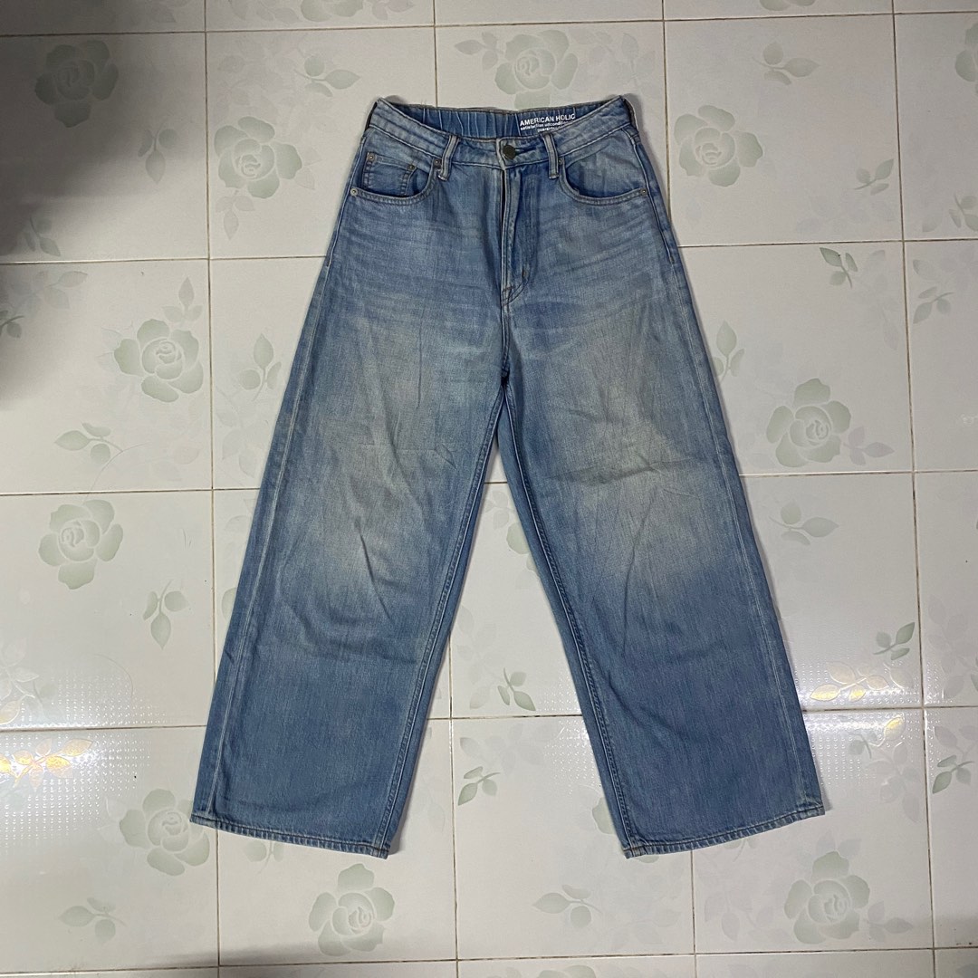 Baggy Jeans American Holic, Men's Fashion, Bottoms, Jeans on Carousell