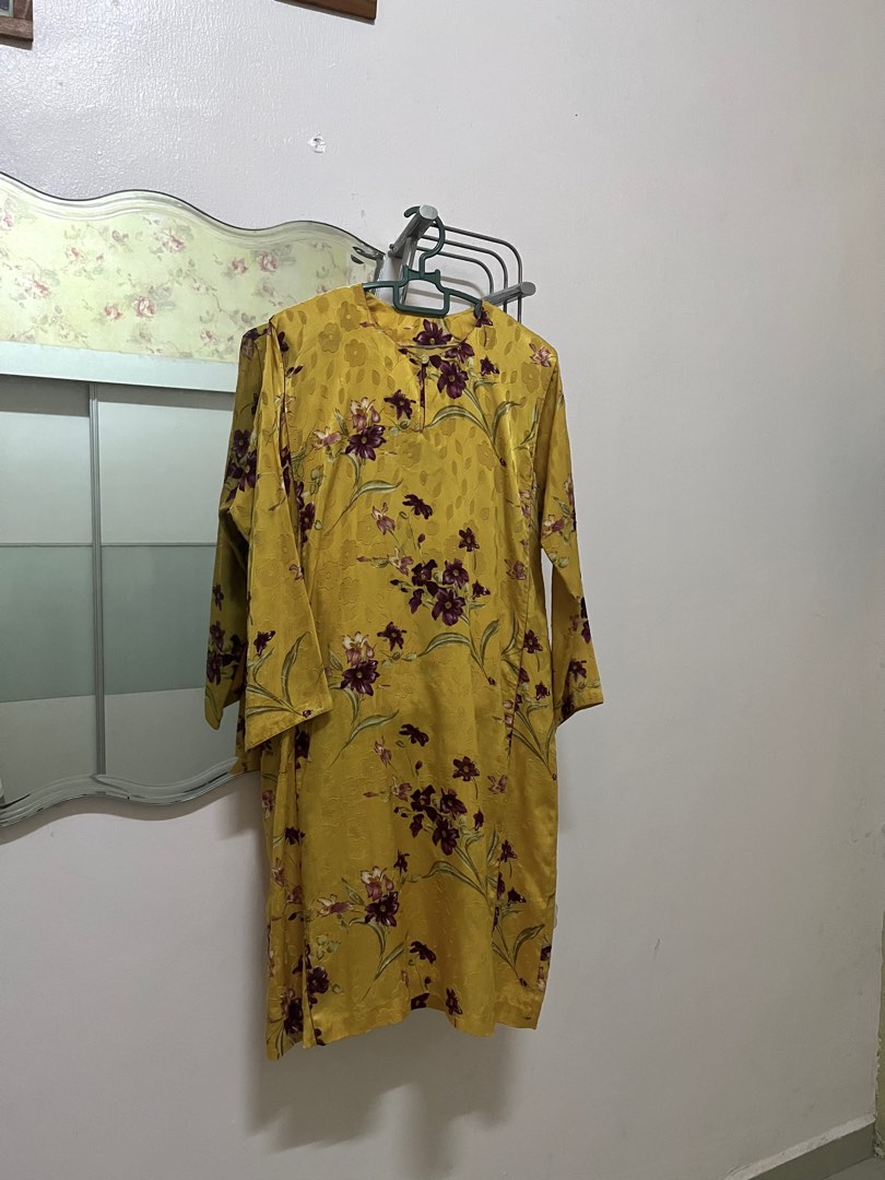 (FREE POSTAGE SM) Baju Raya / Baju kurung modern Murah Mustard, Women's ...