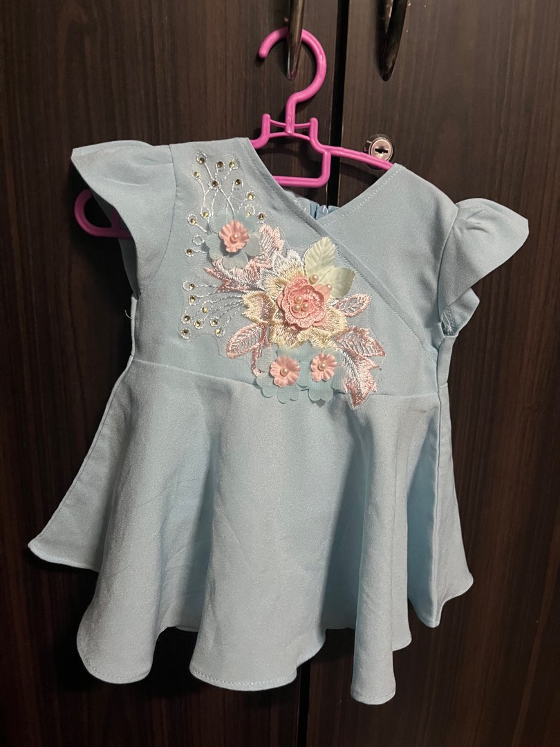 BAJU RAYA BABY IN BABY BLUE, Babies & Kids, Babies & Kids Fashion on ...