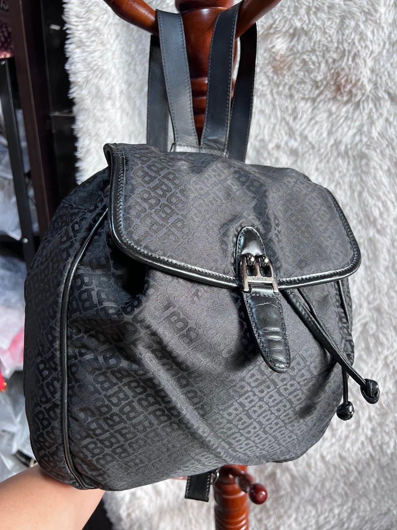 Bally Monogram Backpack, Women's Fashion, Bags & Wallets, Backpacks on ...