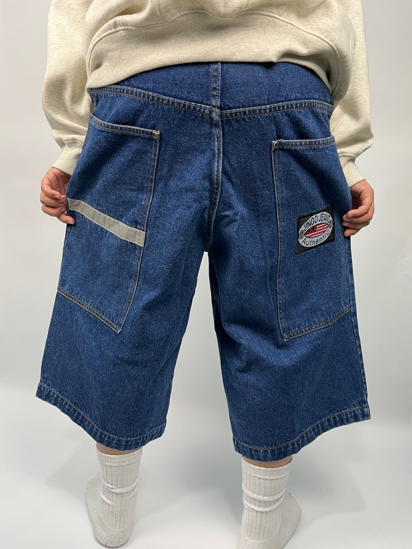 BIG POCKET LONG JORTS, Men's Fashion, Bottoms, Shorts on Carousell