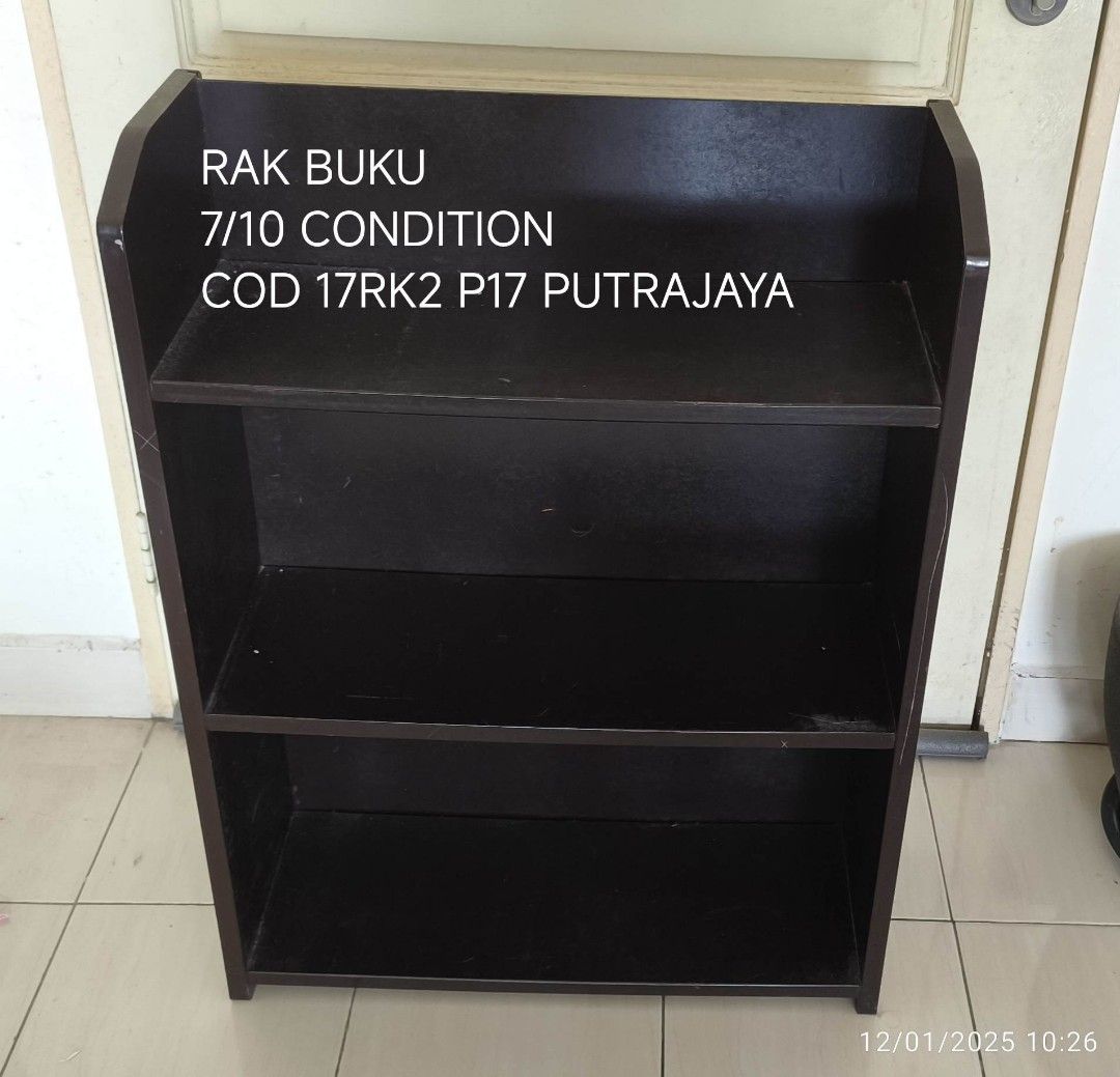 Bookcase Rak Rack Buku Book, Furniture & Home Living, Furniture ...