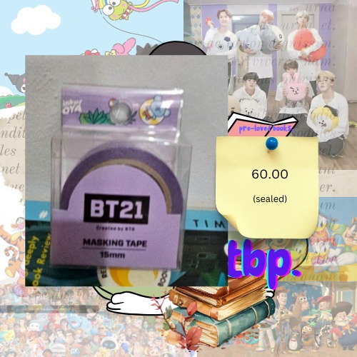 (ONHAND) BT21 Koya Masking Tape (15mm), Hobbies & Toys, Memorabilia ...