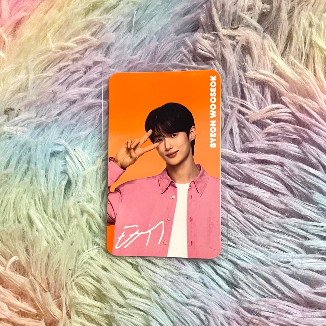 byeon wooseok photocard pc from dunkin donut, Hobbies & Toys ...