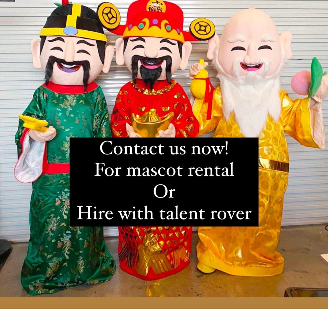 Cai Shen Ye (God of fortune) Mascot Rental 2025, Hobbies & Toys, Stationery & Craft, Other ...