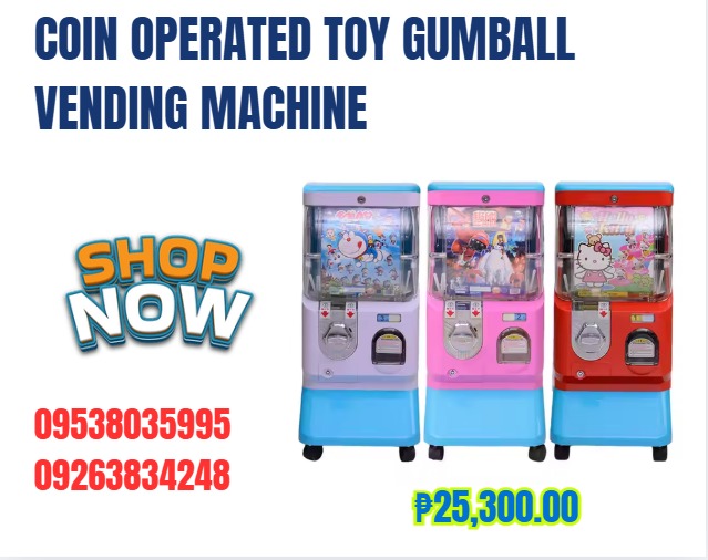 COIN OPERATED TOY GUMBALL VENDING MACHINE, Everything Else, Others on ...