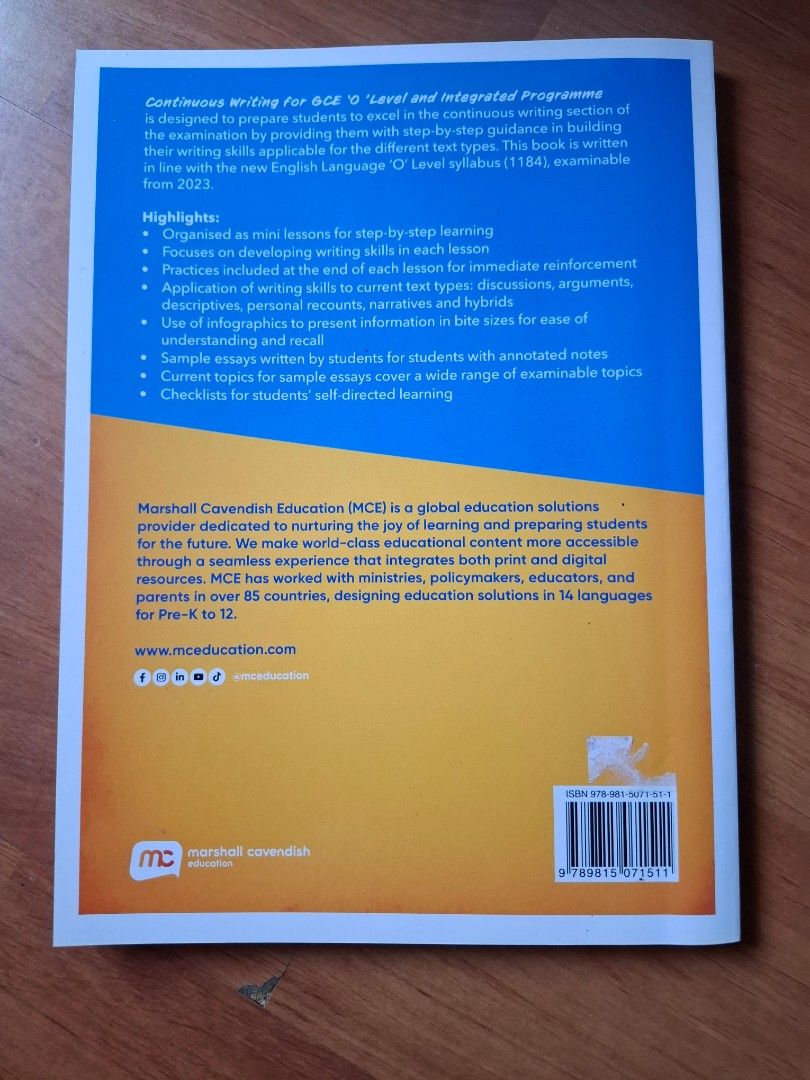 Continuous Writing for GCE O Level and IP, Hobbies & Toys, Books ...