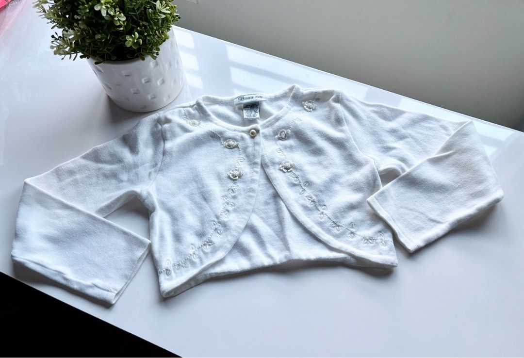 (Branded) Bonnie Jean - Cute& Classy Pearl Knit Midriff Cardigan for ...