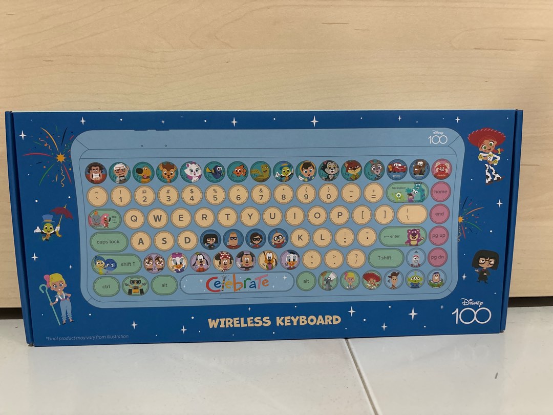 Disney Pixar Wireless Keyboard limited edition, Computers & Tech, Parts ...
