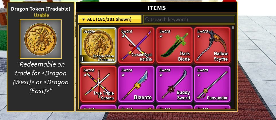 Blox fruit Dragon Token 永久龍 (超抵，平過原價!), 電子遊戲, 遊戲機配件, 遊戲週邊商品 - Carousell