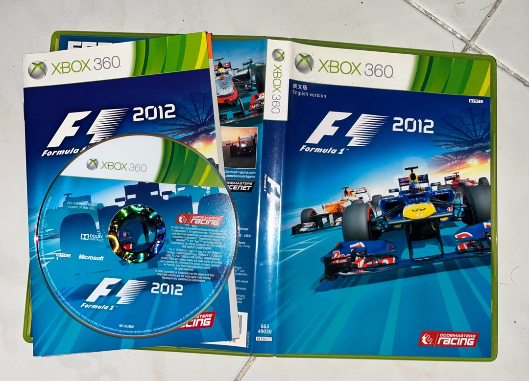 F1 2012 XBOX 360 GAME / TESTED WORKING / TRACKED PACKAGE ONLY , Video ...