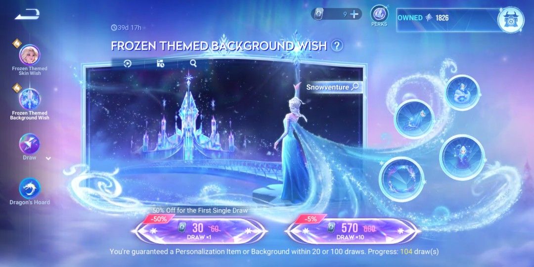 Honor Of King Frozen background Limited Gift, Video Gaming, Video Game ...