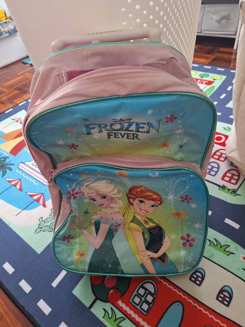 Frozen bag with wheels, Babies & Kids, Babies & Kids Fashion on Carousell