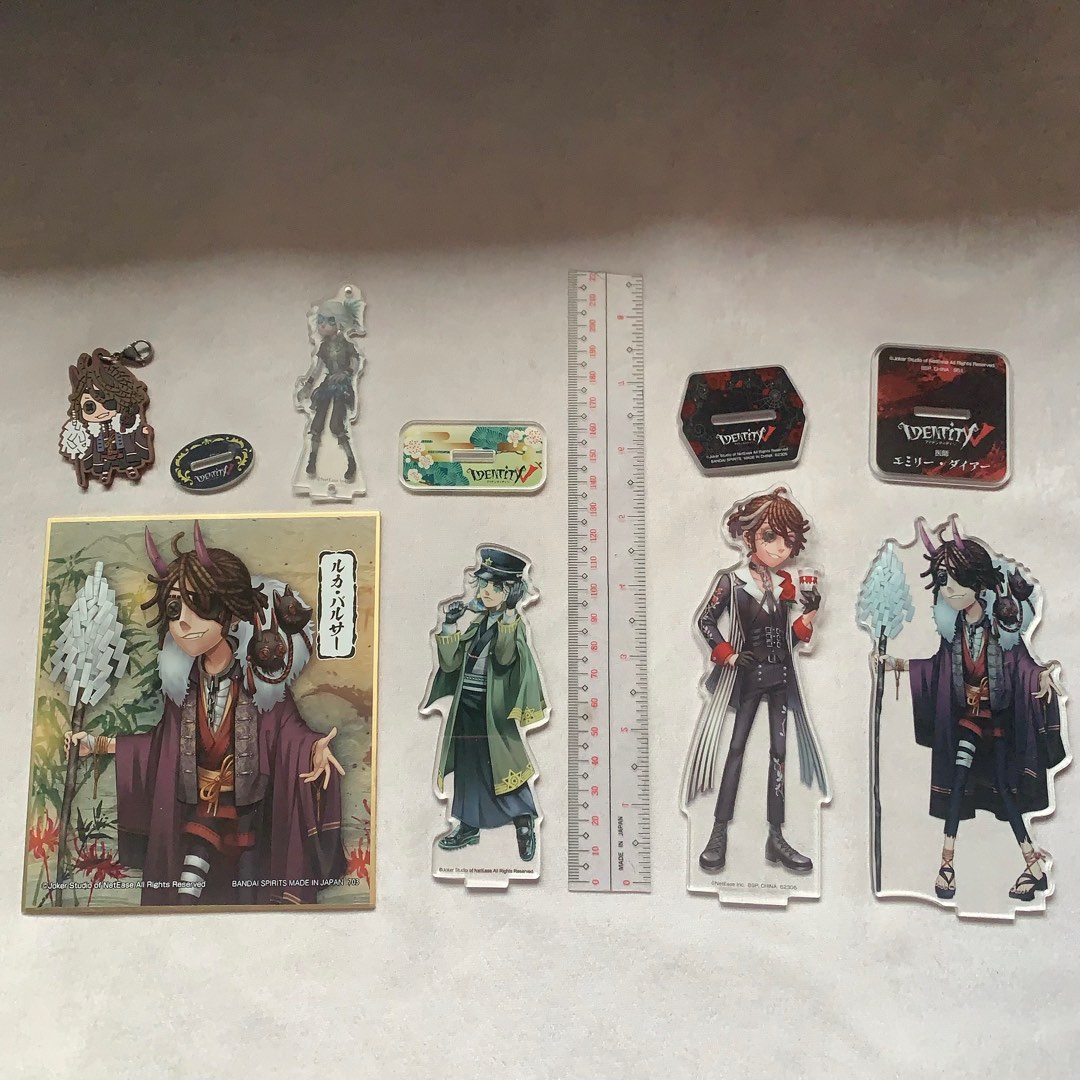 Identity V Prisoner Luca acrylic stand shikishi board rubber strap ...