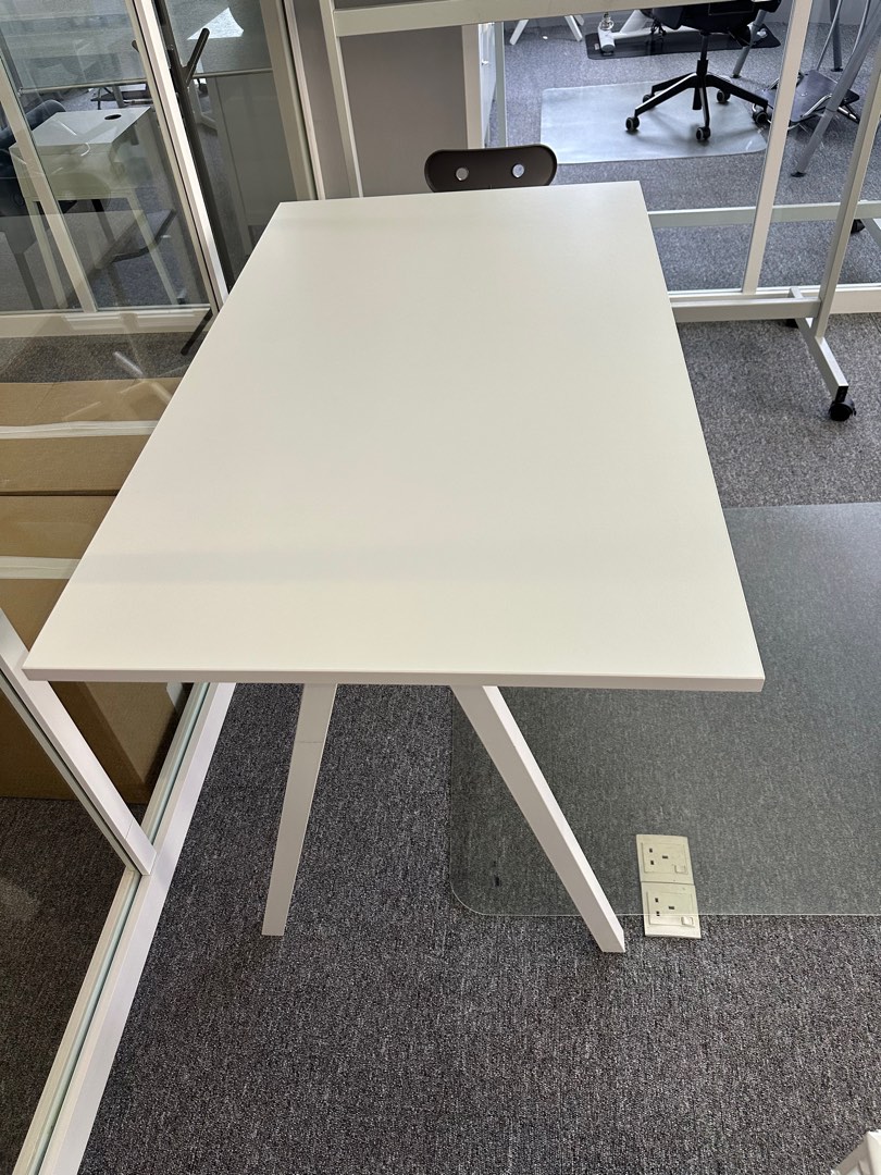 IKEA TROTTEN dest white, Furniture & Home Living, Furniture, Tables ...