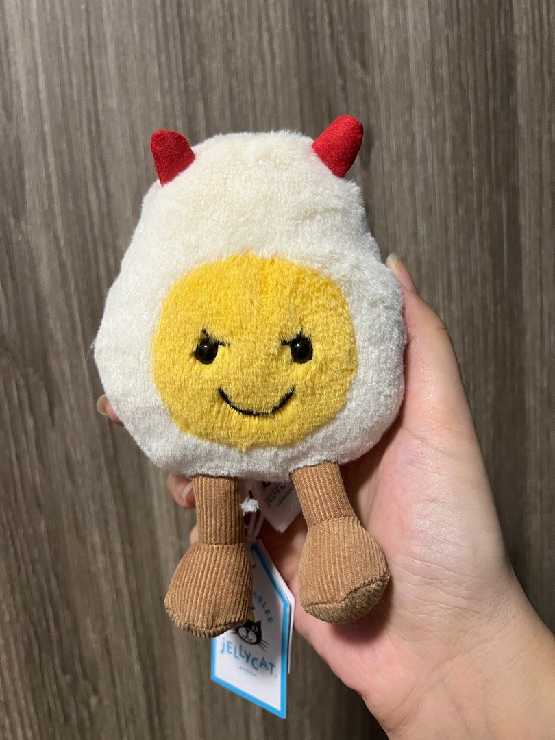 Jellycat devil boiled egg, Hobbies & Toys, Toys & Games on Carousell