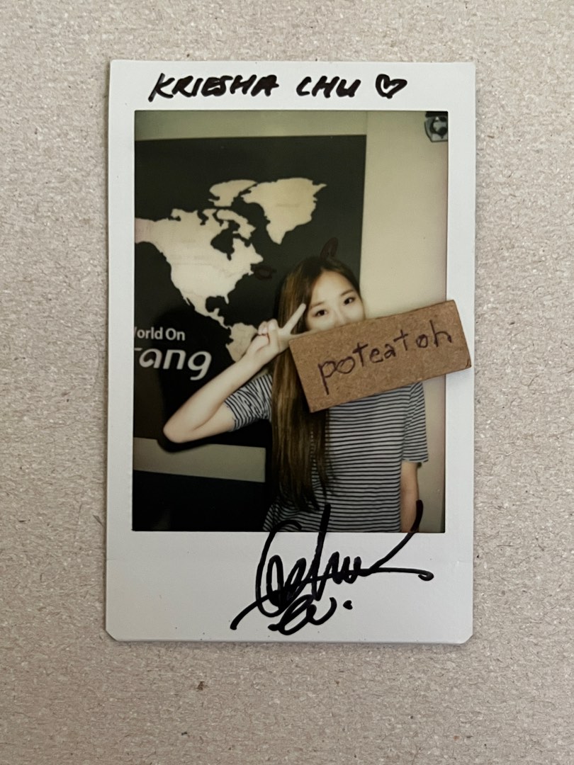 kriesha chu signed polaroid on Carousell