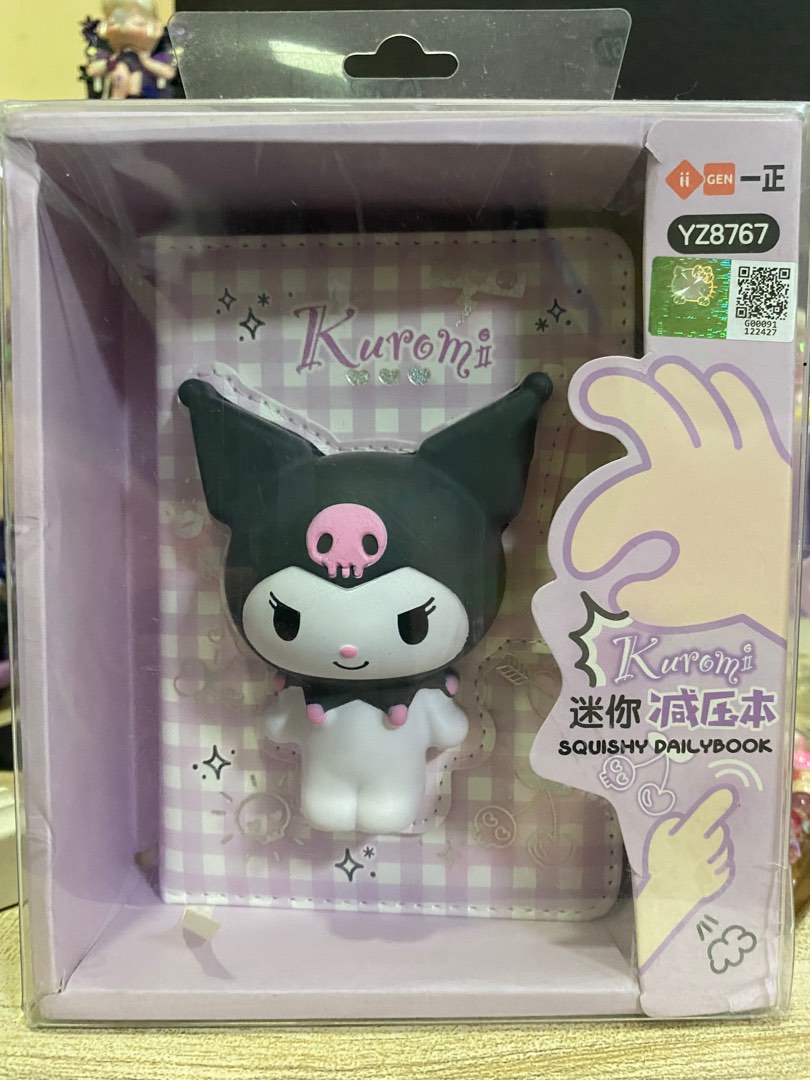 Kuromi Squishy Notebook, Hobbies & Toys, Stationary & Craft, Stationery ...