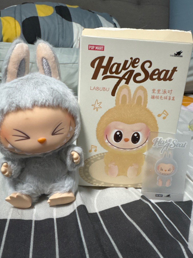 Labubu Have a seat (Hehe), Hobbies & Toys, Toys & Games on Carousell