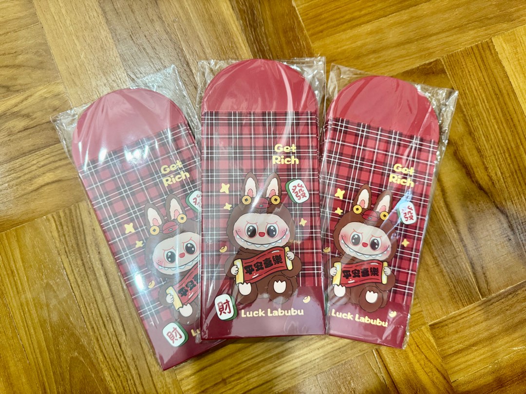 Labubu Red Packets (Ang Pao), Hobbies & Toys, Stationery & Craft ...