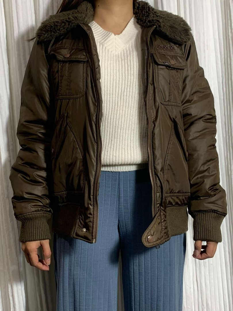 LEE X CROSS RIVET COLLAB. MEN'S PADDED FLIGHT JACKET, Men's Fashion ...