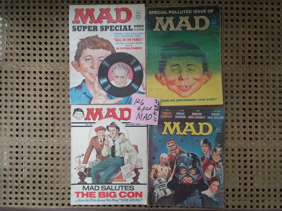 MAD #126 vintage magazines sold per piece, Hobbies & Toys, Memorabilia ...