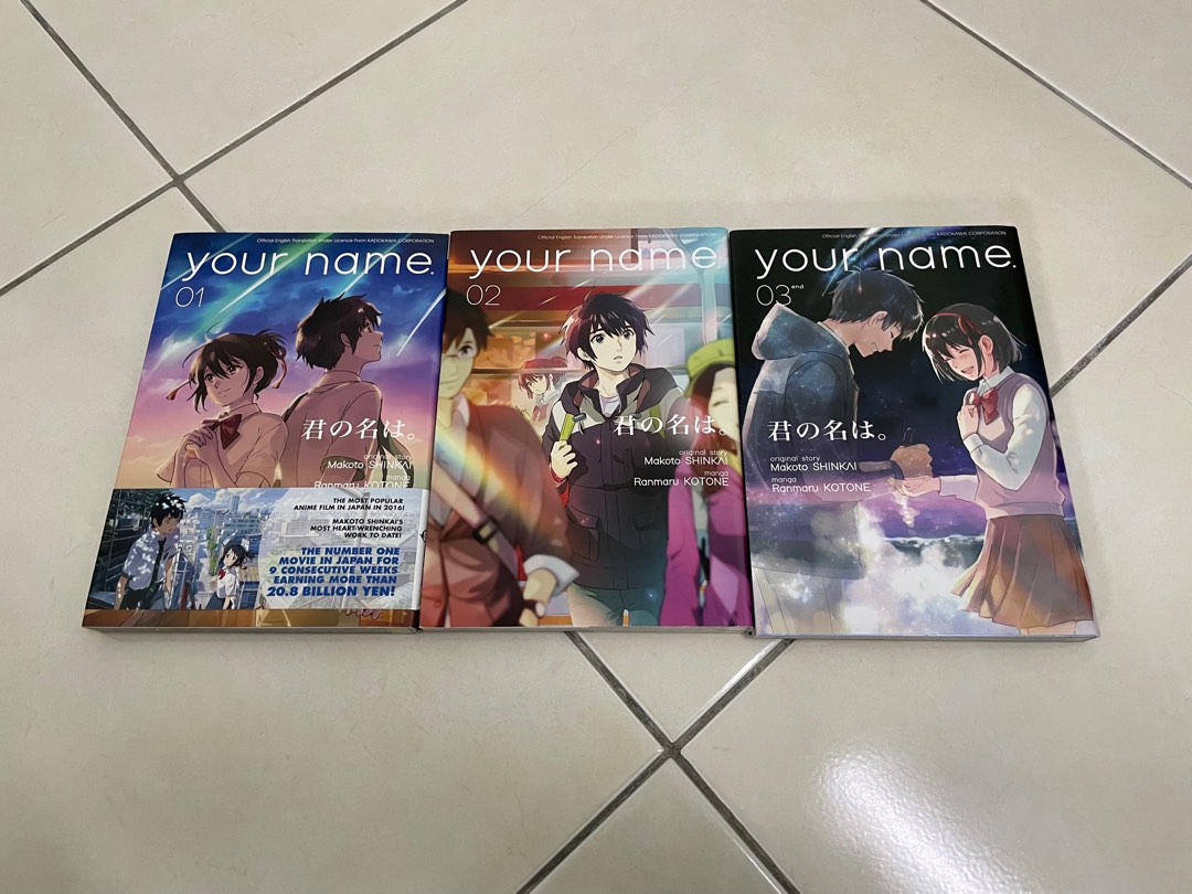 MANGA YOUR NAME|VOL 1,2,3, Hobbies & Toys, Books & Magazines, Comics ...