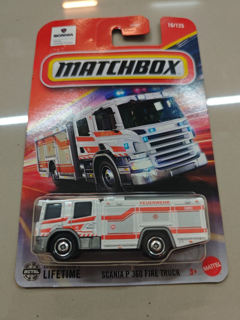MATCHBOX Scania P360 Fire Truck, Hobbies & Toys, Toys & Games on Carousell