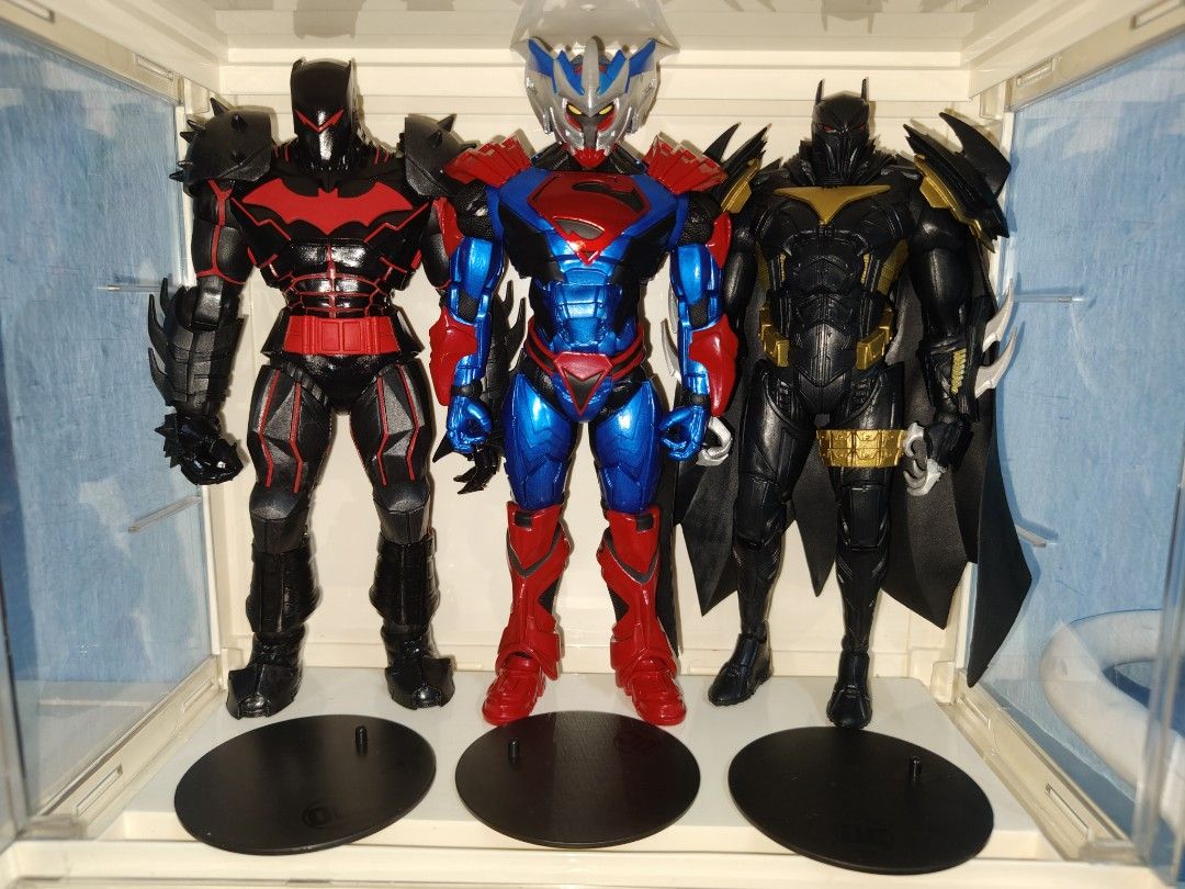 Mcfarlane Unchained Superman , Hellbat and Azrael armored batman ...