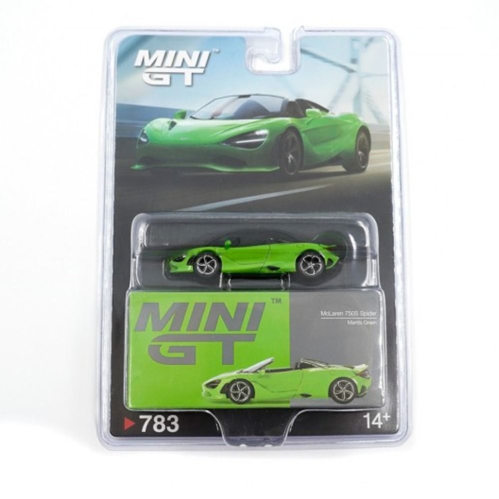 Mini GT 1/64 Scale McLaren 750S Spider Mantis Green Blister Packaging ...