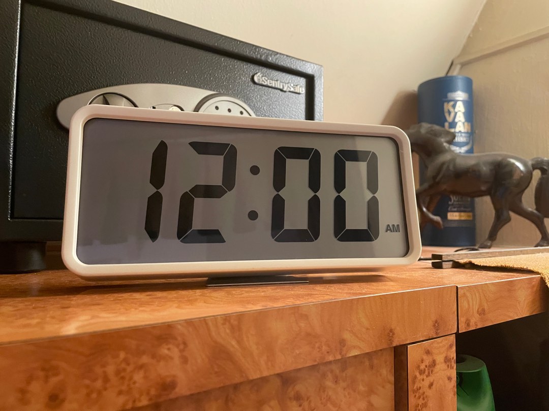 Muji large display lcd clock, Furniture & Home Living, Home Decor ...