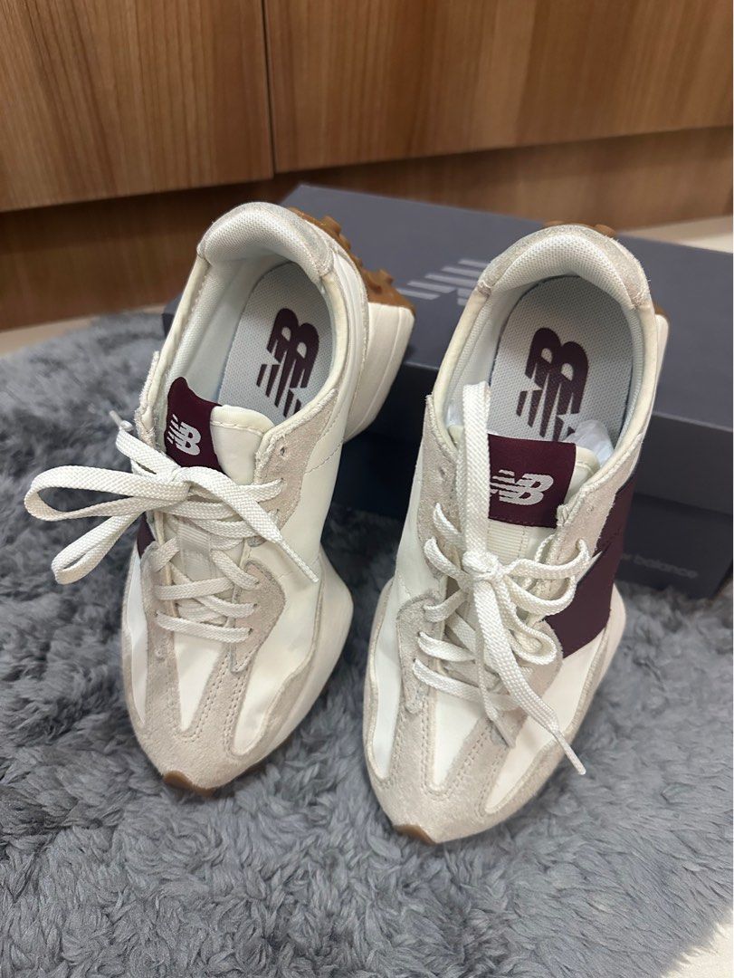 New Balance 327 in Maroon, Women's Fashion, Footwear, Sneakers on Carousell